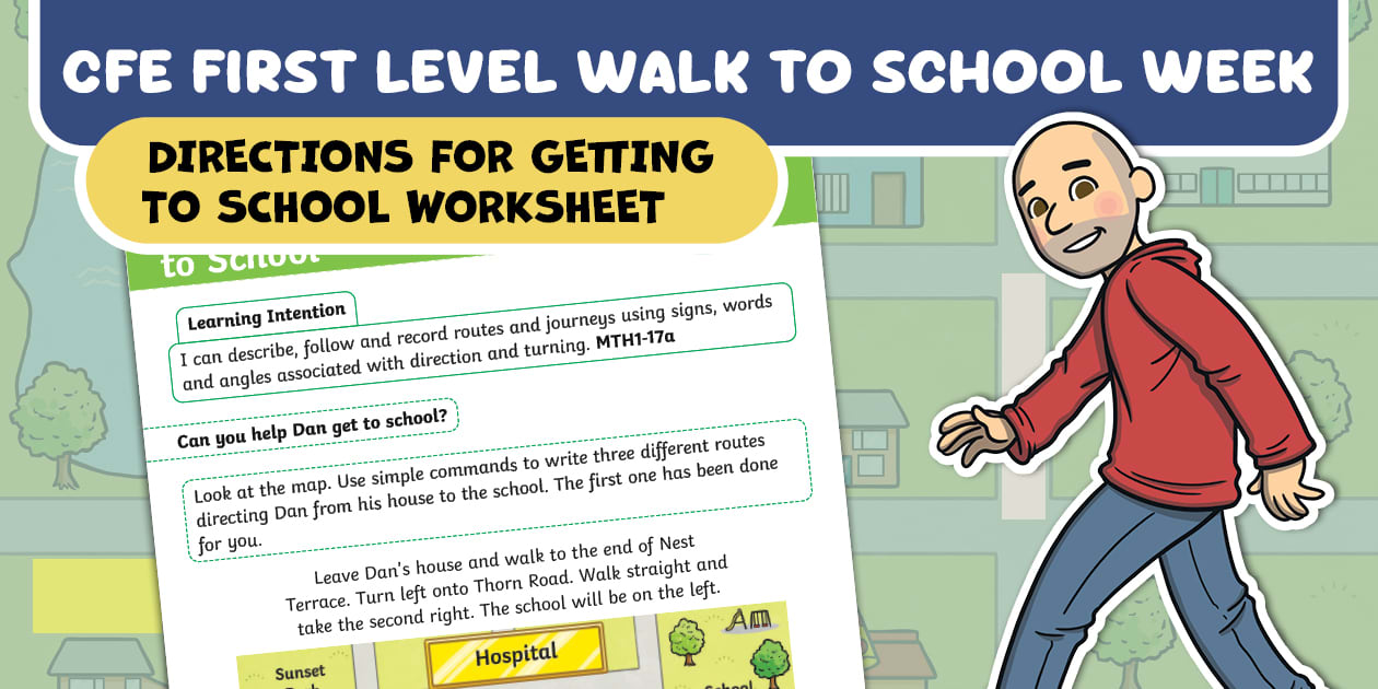 Giving Directions Worksheet - Teacher-Made CfE Resource