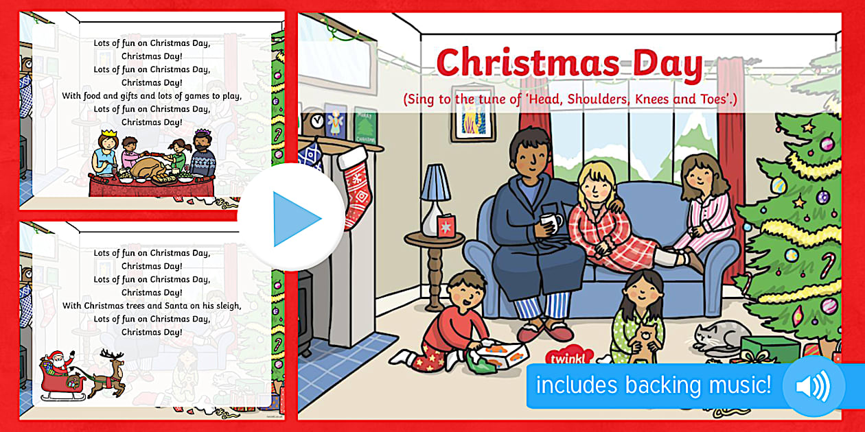 Christmas Day Song PowerPoint (teacher made) - Twinkl