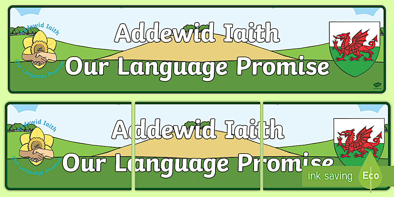 Our Language Promise Banner (teacher made) - Twinkl