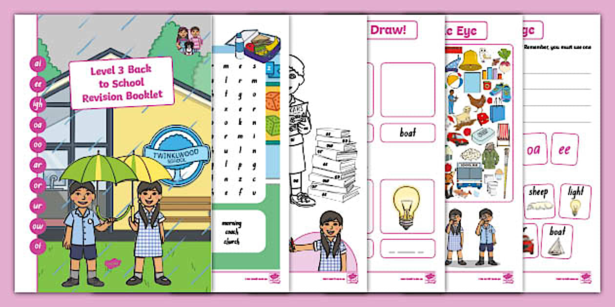 Phonics Back to School Revision Booklet Level 3 Vowel Sounds