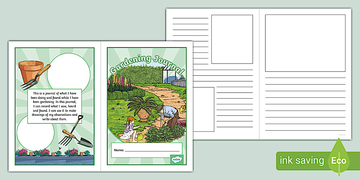 Gardening Journal Writing Template (Teacher-Made) - Twinkl