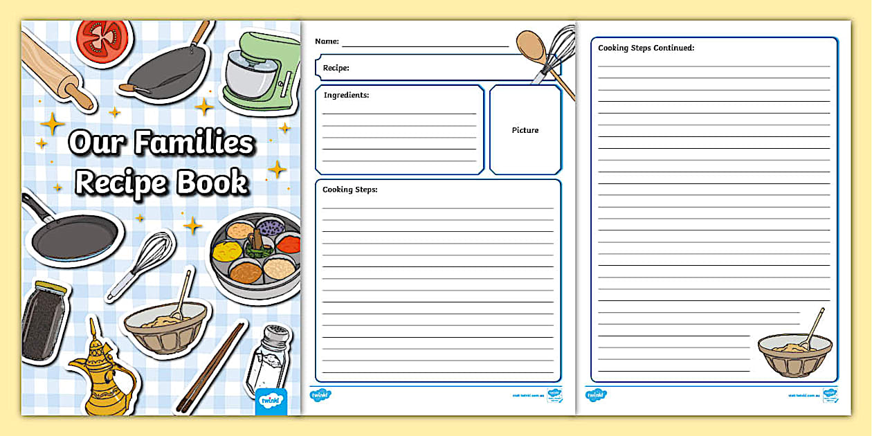 Our Families Culture Recipe Book (teacher made) - Twinkl