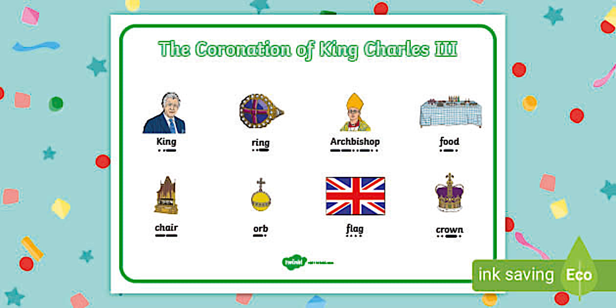 Coronation Key Word Topic Mat (teacher made) - Twinkl