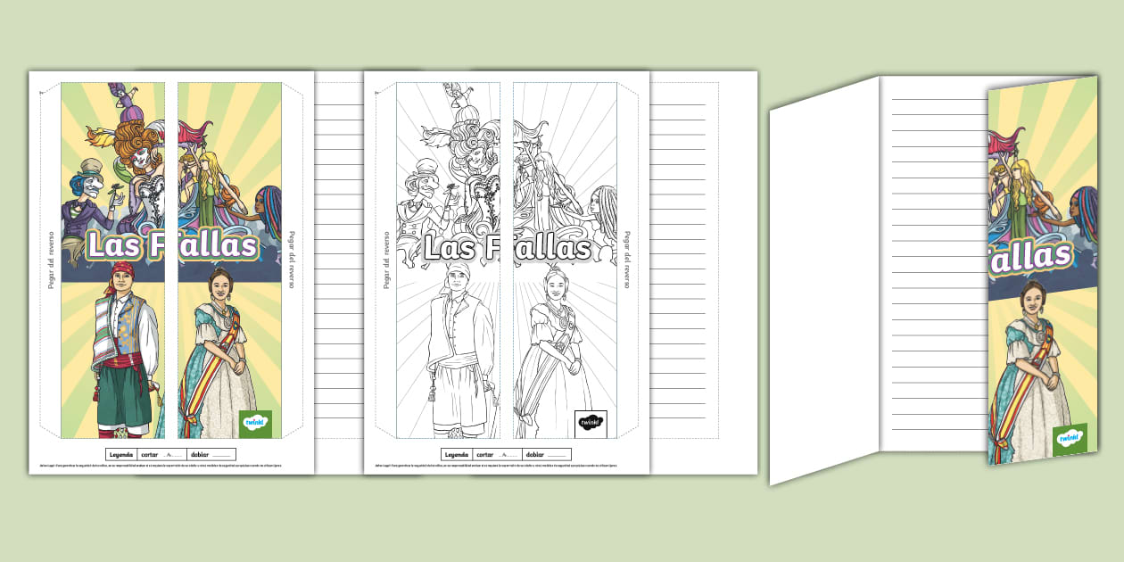 Foldable de escritura: Las Fallas (Lehrer gemacht) - Twinkl