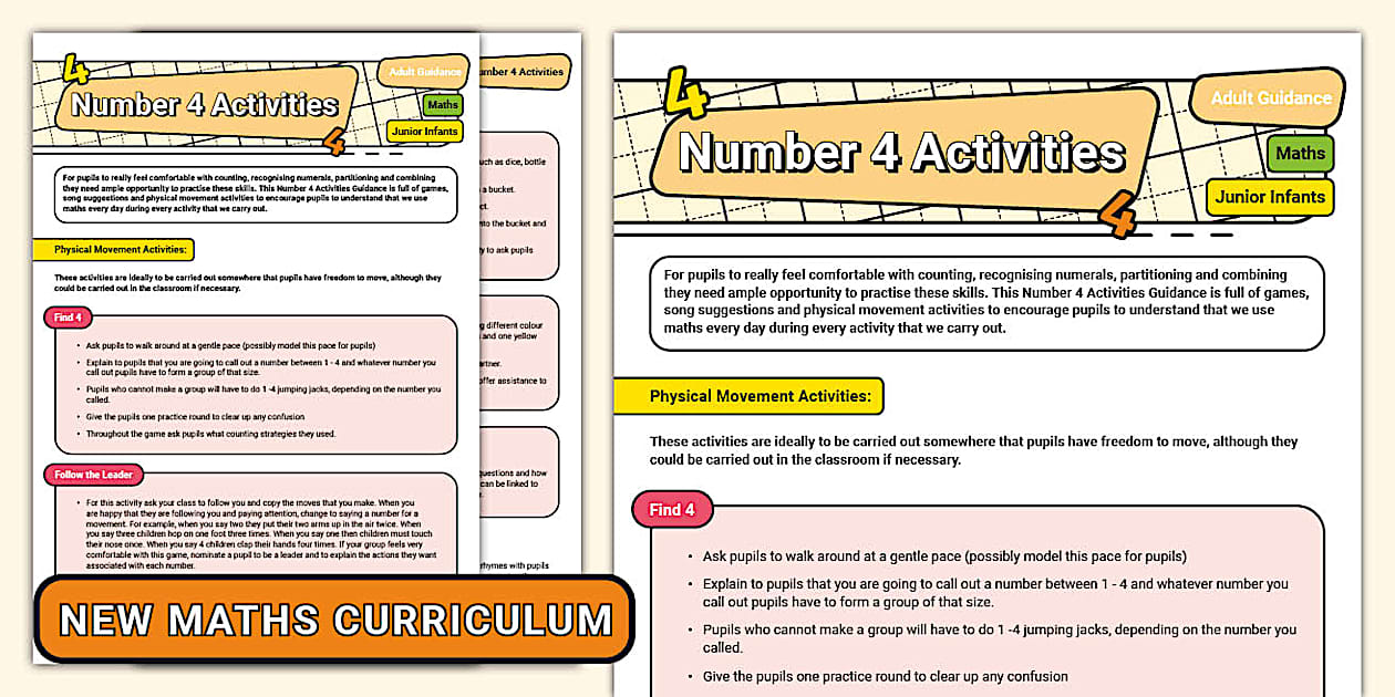 Number Four Activities | Maths Resources | Twinkl - Twinkl