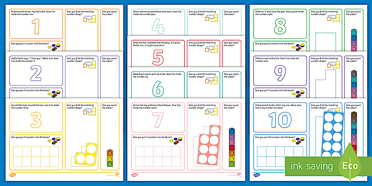 All About Numbers 1-10 Activity Mat Pack (Teacher-Made)