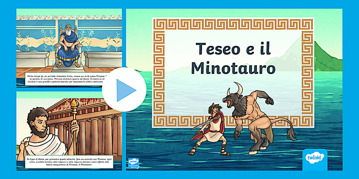 Teseo e il Minotauro PowerPoint (Hecho por educadores)