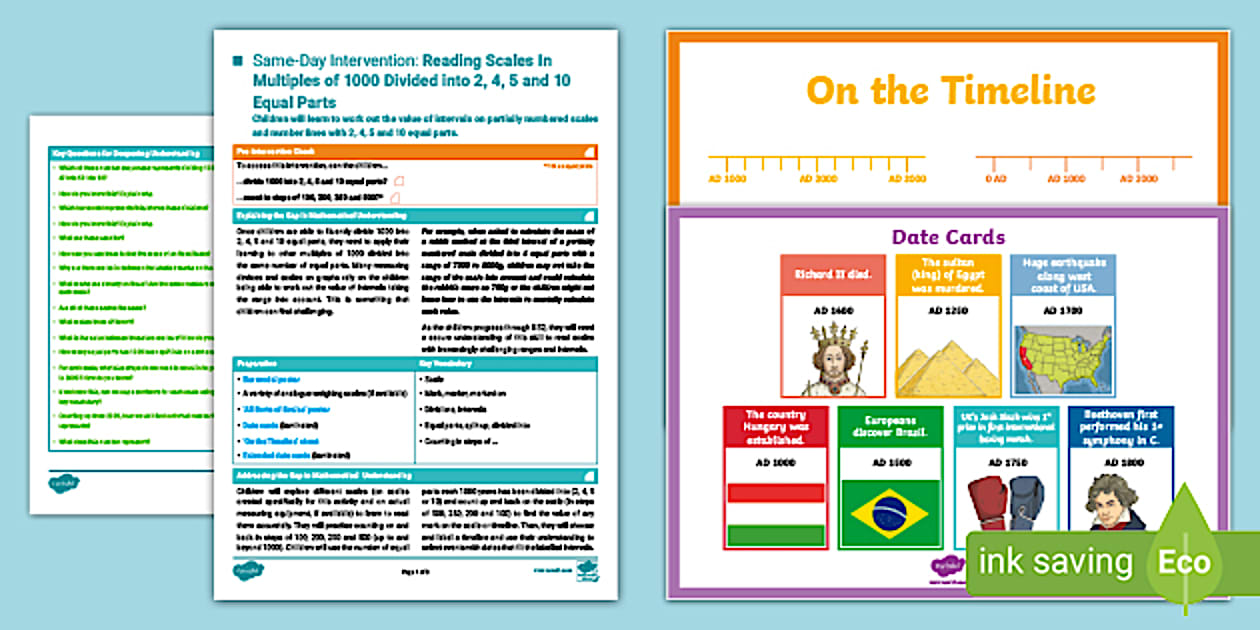 👉 Y4 Intervention: Reading Scales Divided Into Equal Parts