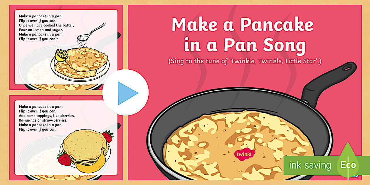 Make a Pancake in a Pan Song PowerPoint (teacher made)