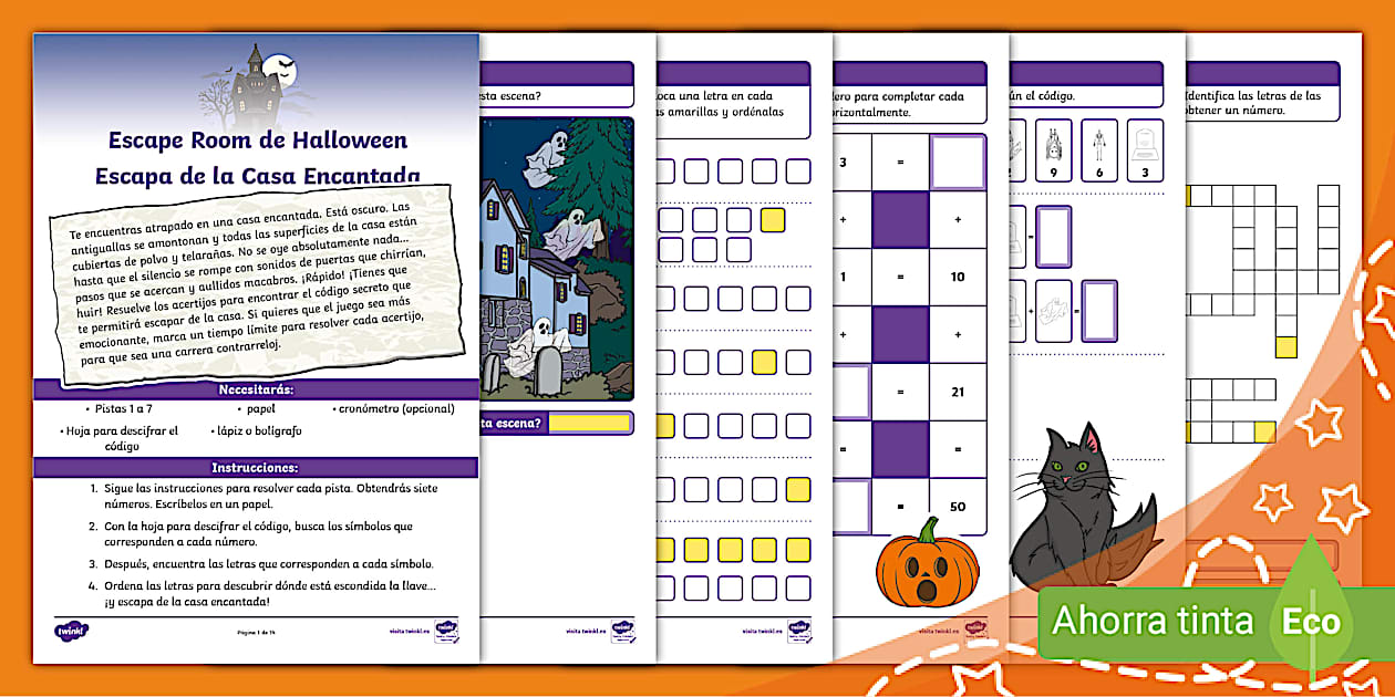 Escape Room: Escapa de la casa encantada - Halloween