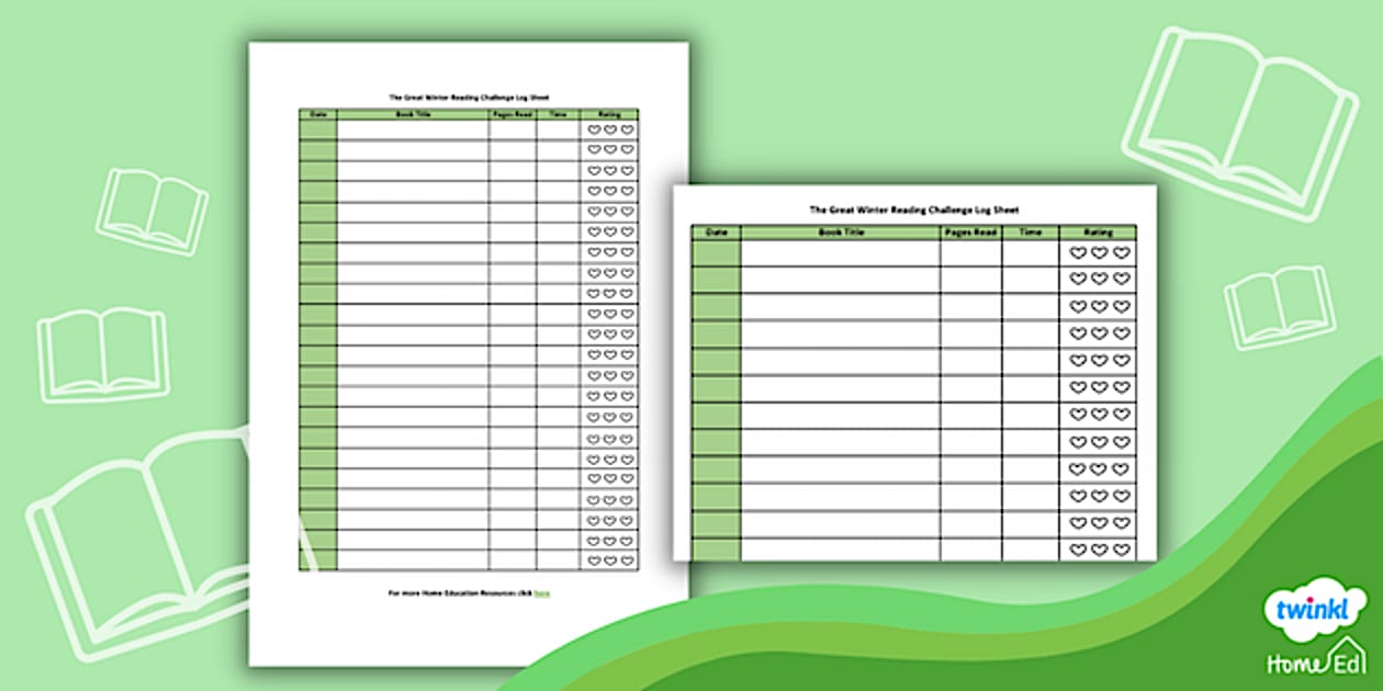 Home Ed Reading Log - Home Education (Teacher-Made) - Twinkl