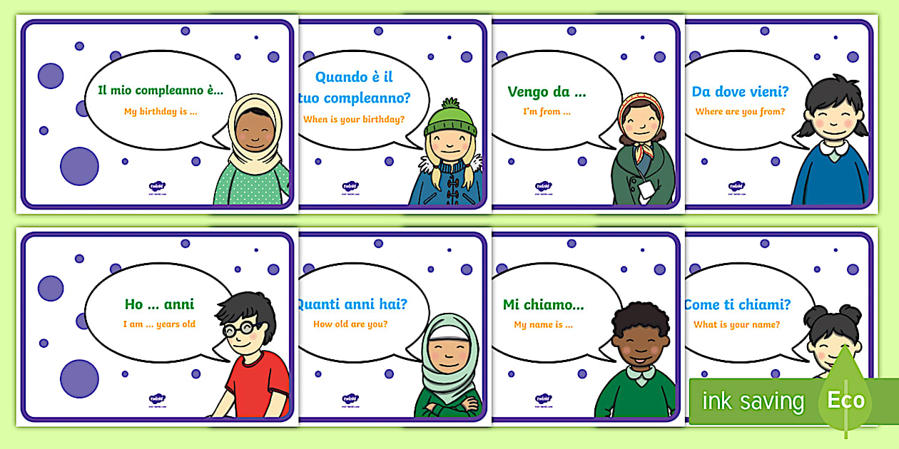 Italian Basic Phrase Display Posters (teacher made) - Twinkl