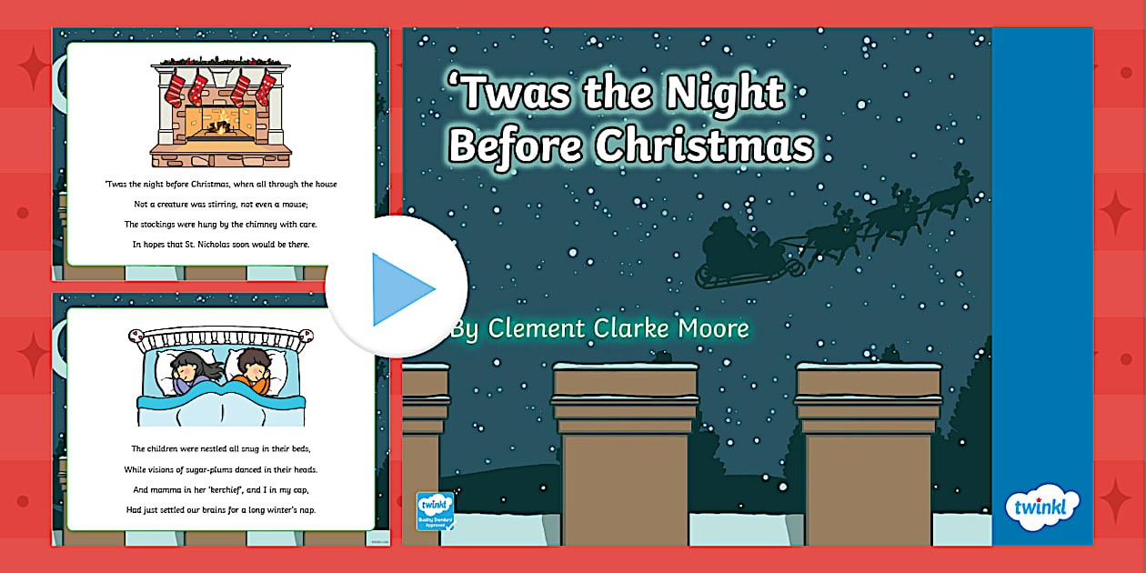 Twas the Night Before Christmas PowerPoint - Twinkl
