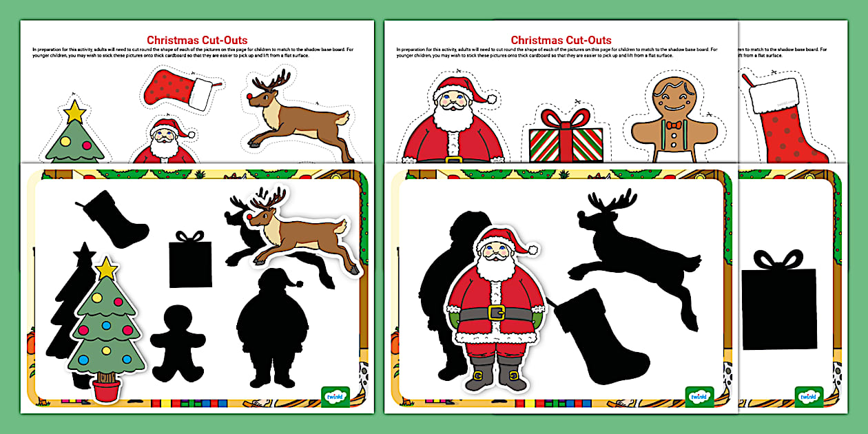 Christmas Picture and Shadow Matching Activity | Twinkl