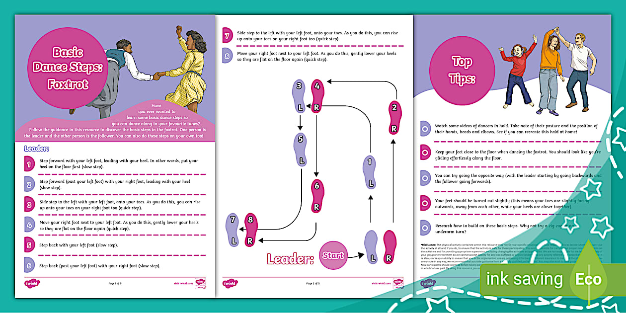 Basic Dance Steps: Foxtrot (Teacher-Made) - Twinkl