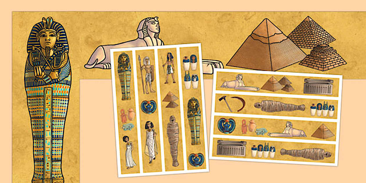 Ancient Egypt Display Borders (teacher made) - Twinkl