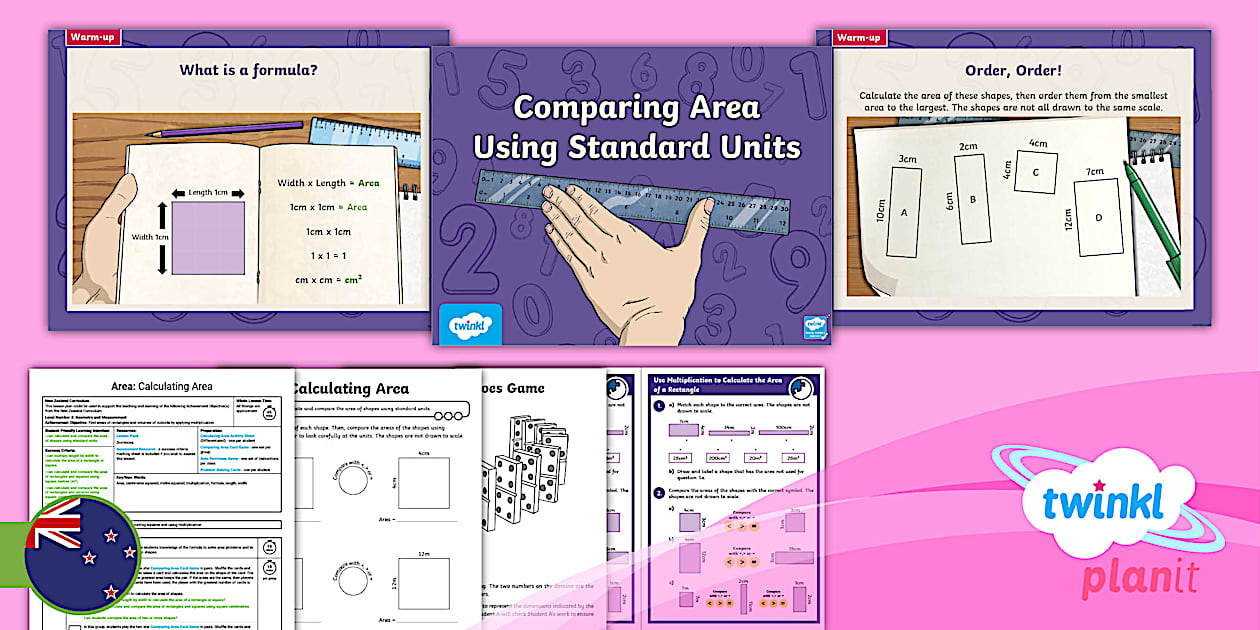 Level 3 Area: Use Multiplication to Calculate the Area of a Rectangle ...