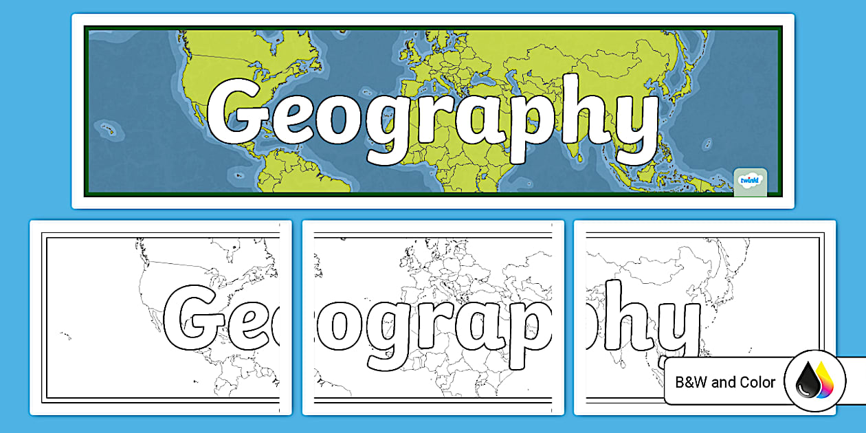 Geography Banner (Teacher-Made) - Twinkl
