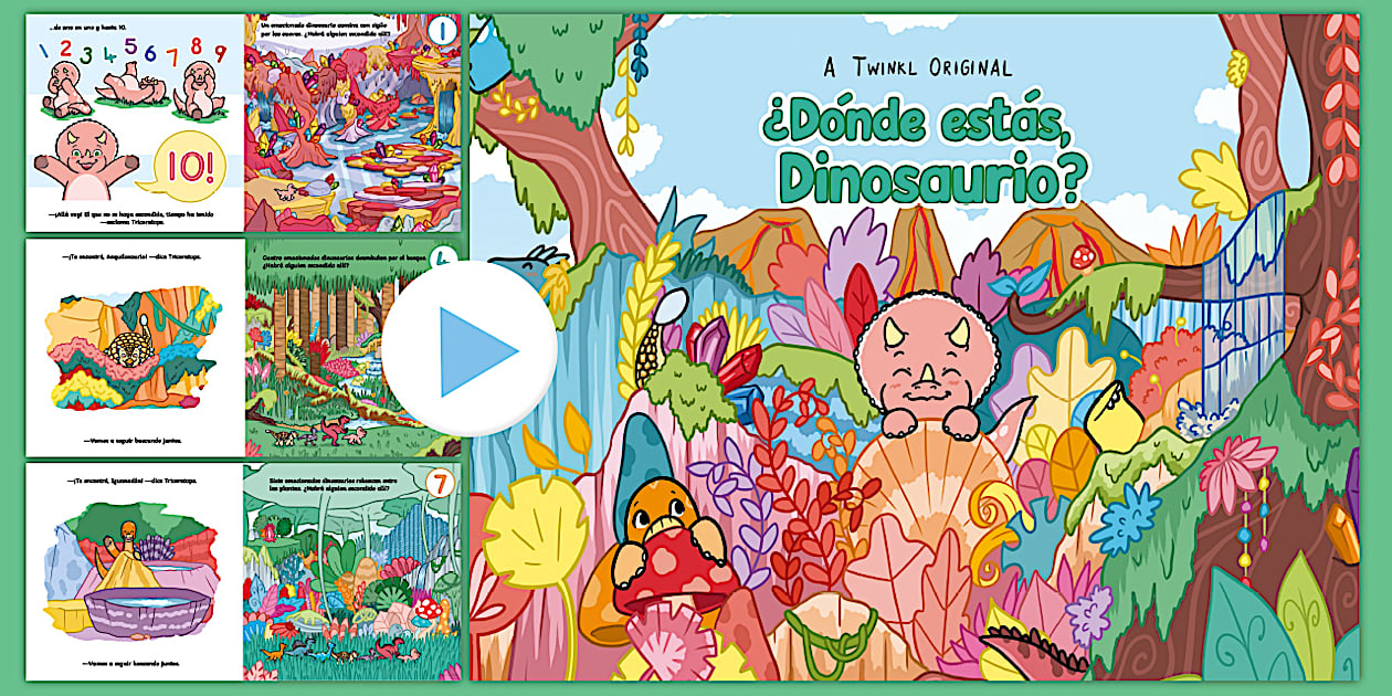 Cuento de dinosaurios para niños (Hecho por educadores)