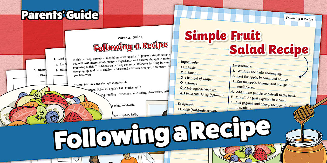 Intermediate Phase Natural Science - Following a Recipe
