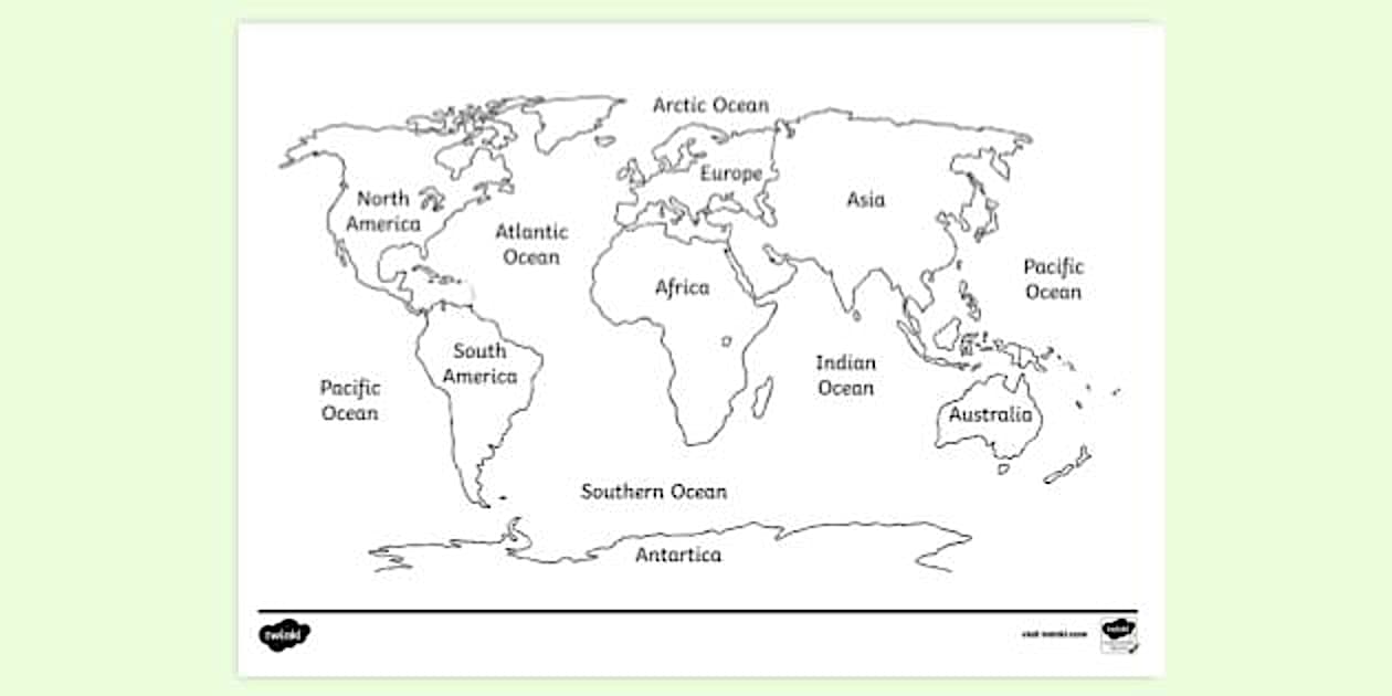 Nations Map Colouring Sheets | Colouring Pages - Twinkl