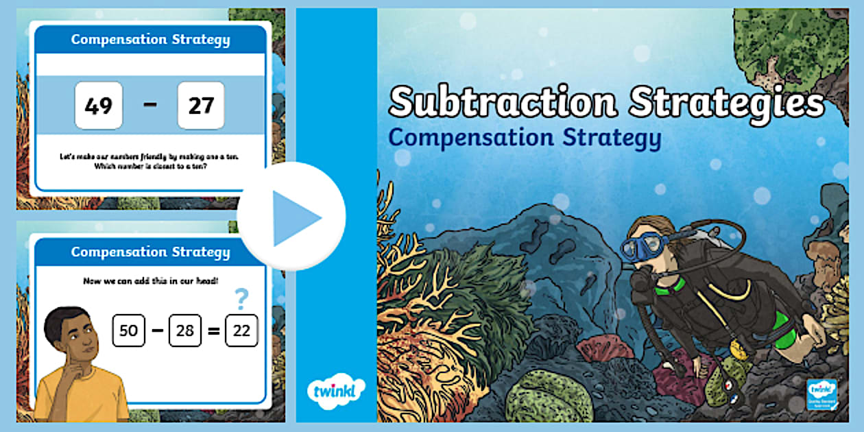 Subtraction Compensation Maths Strategy PowerPoint | Twinkl
