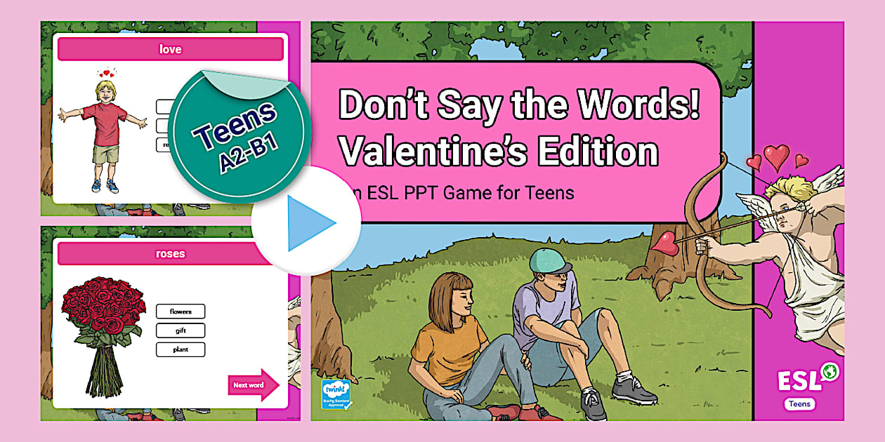 ESL Don't Say the Words! Valentine's Edition (teacher made)