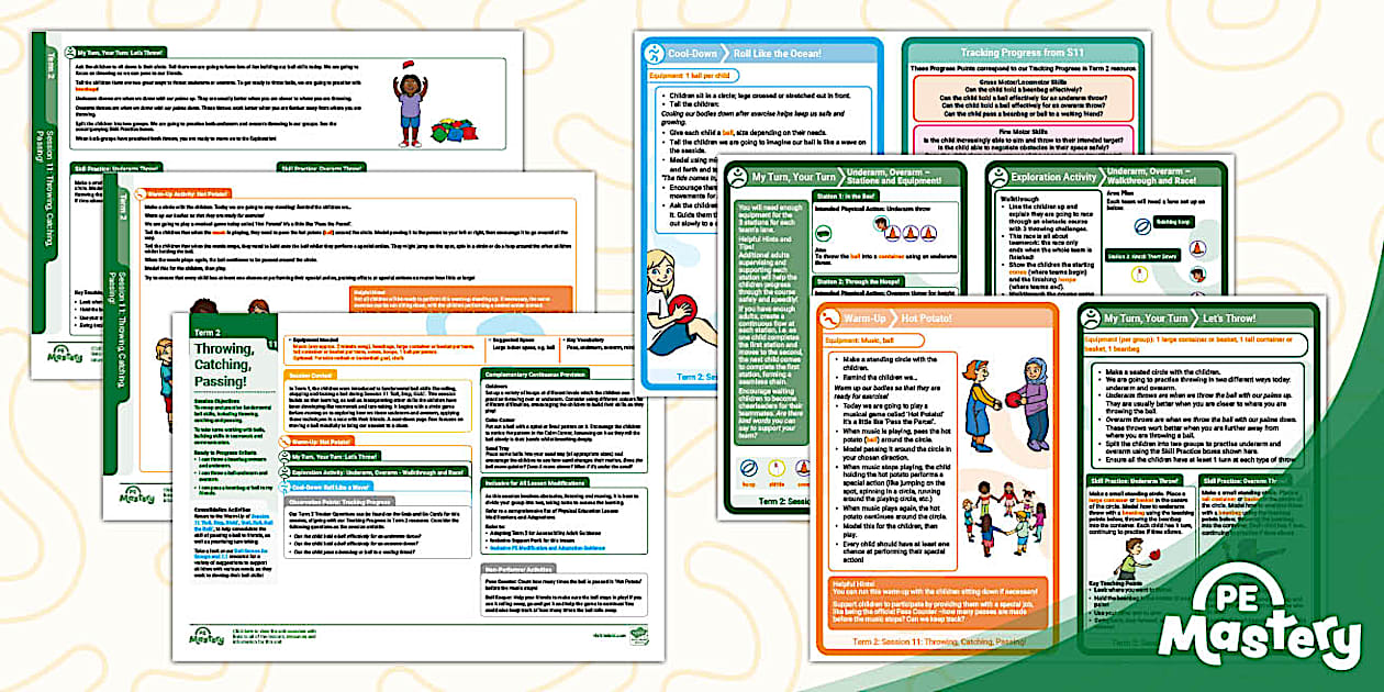 PE Mastery: Term 2 S11: Throwing, Catching...! - Twinkl