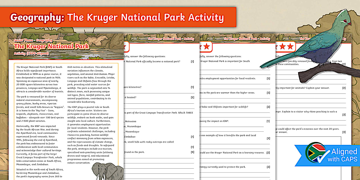 Kruger National Park Information - Twinkl South Africa