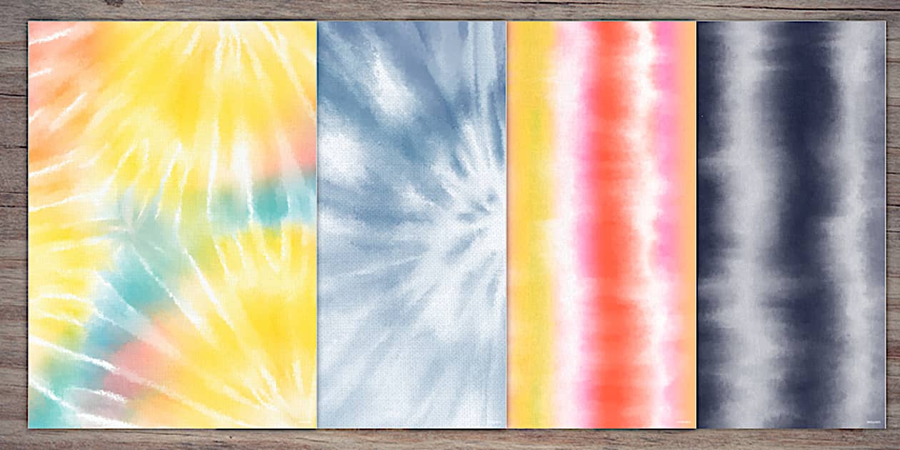 Tie-dye A4 Sheets | Twinkl Party (teacher made) - Twinkl