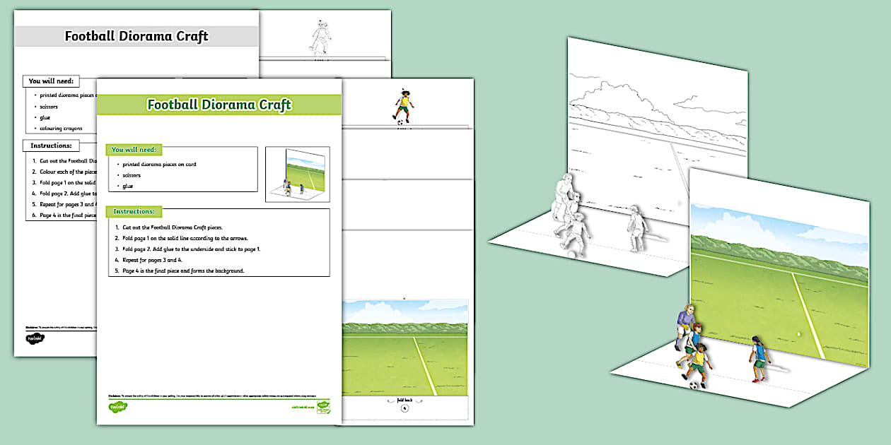Football Diorama - Twinkl - KS2 (teacher made) - Twinkl