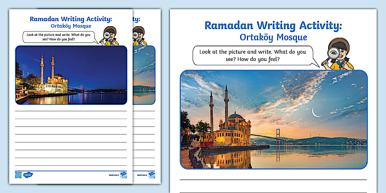 Ramadan Writing Activity: Ortaköy Mosque-Twinkl