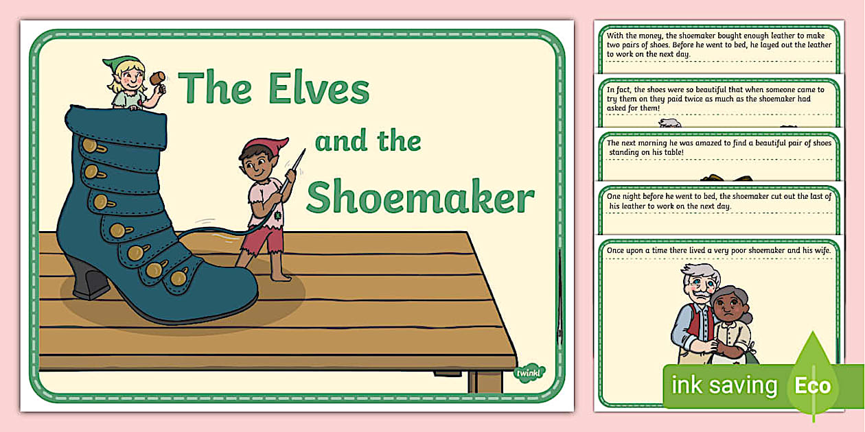Editable The Elves and the Shoemaker Story Sequencing (A4)