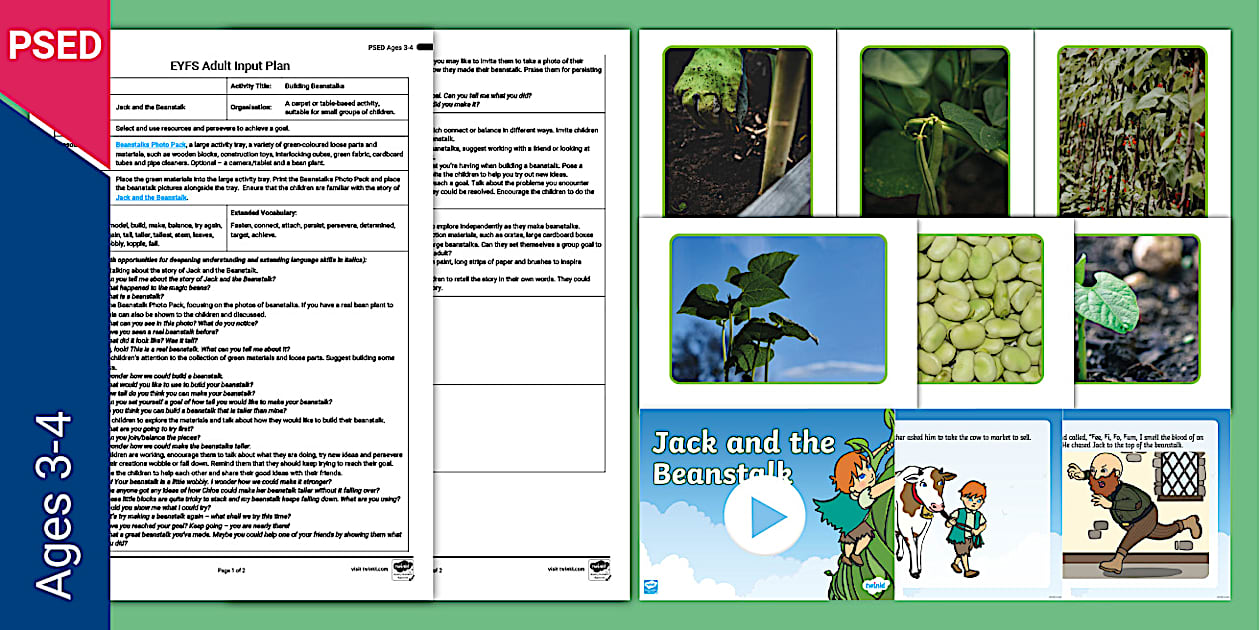 EYFS Building Beanstalks Adult Input Plan and Resource Pack