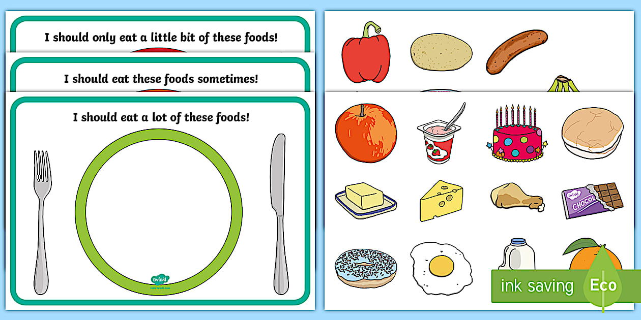 Healthy Eating CfE First Level Sorting Activity - Twinkl