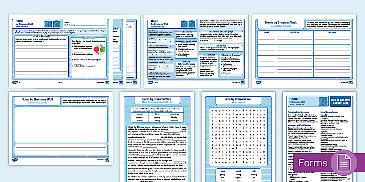 Junior Journal 66 November 2023: Home (Report Comprehension)