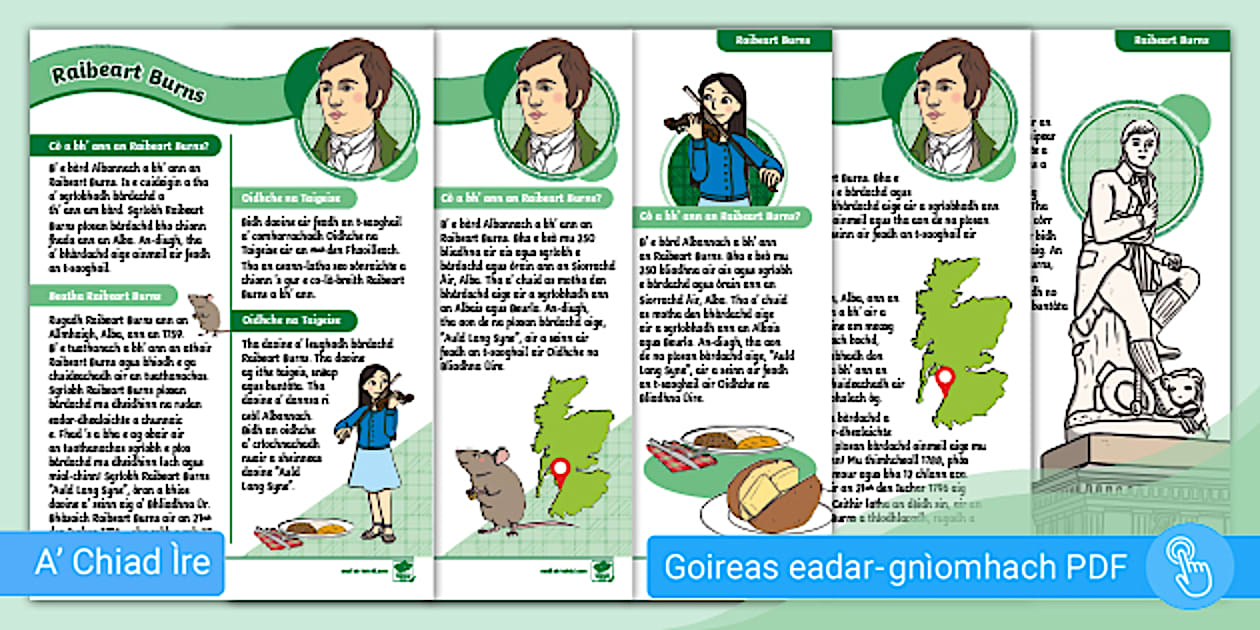 Leughadh airson Tuigse Eadar-sgaraichte mu Raibeart Burns