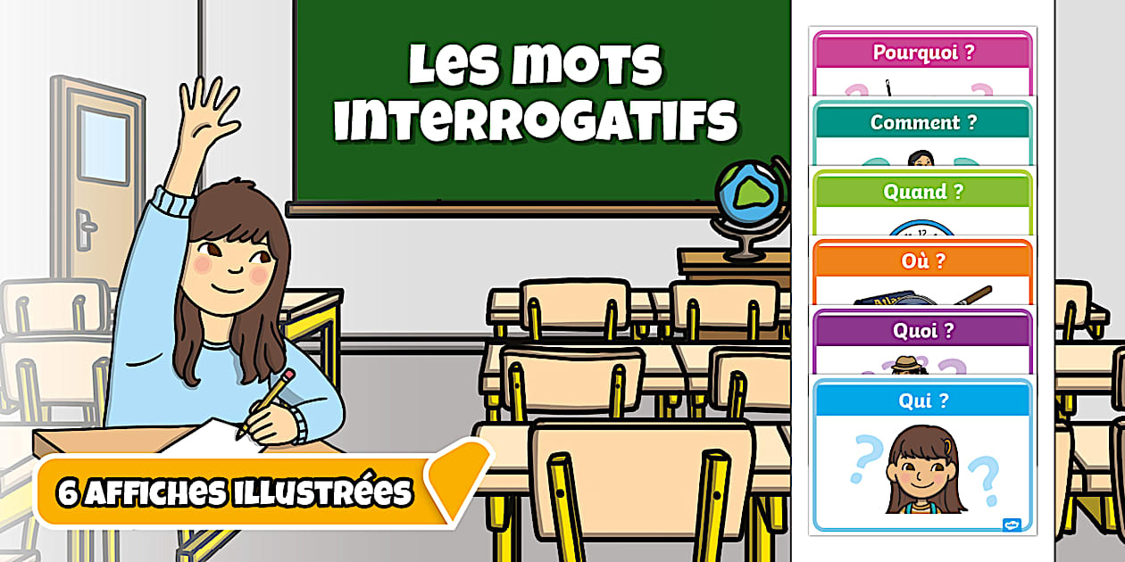 Les mots interrogatifs - poster