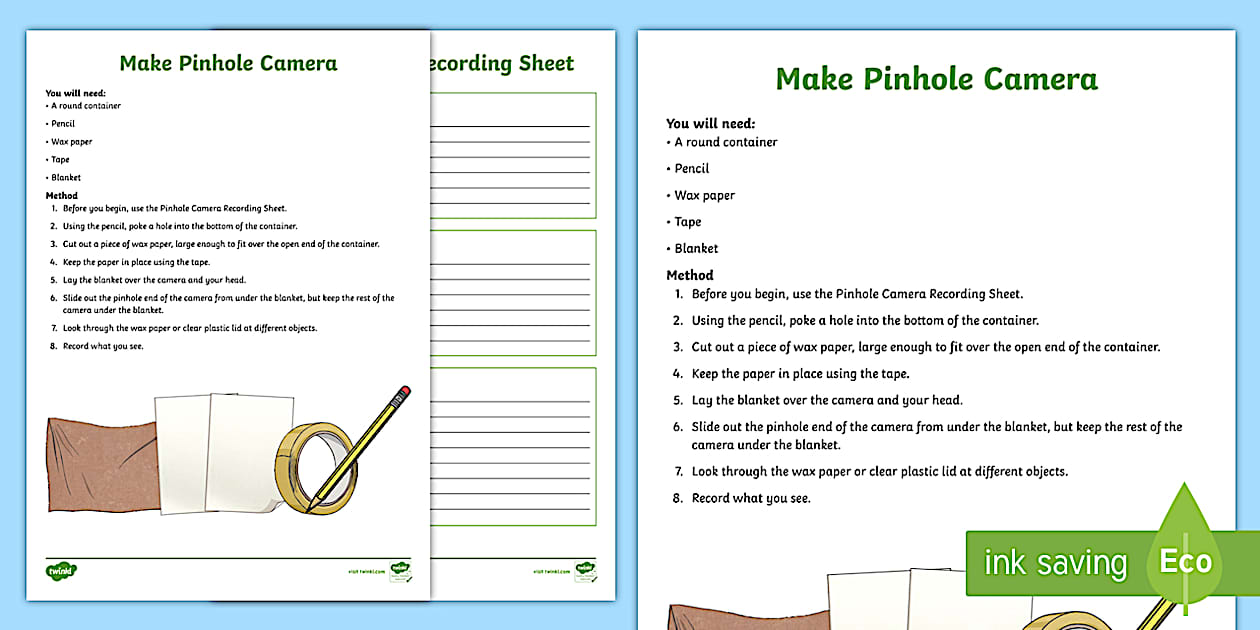 Pinhole Camera Experiment | Design Challenge | Twinkl STEM