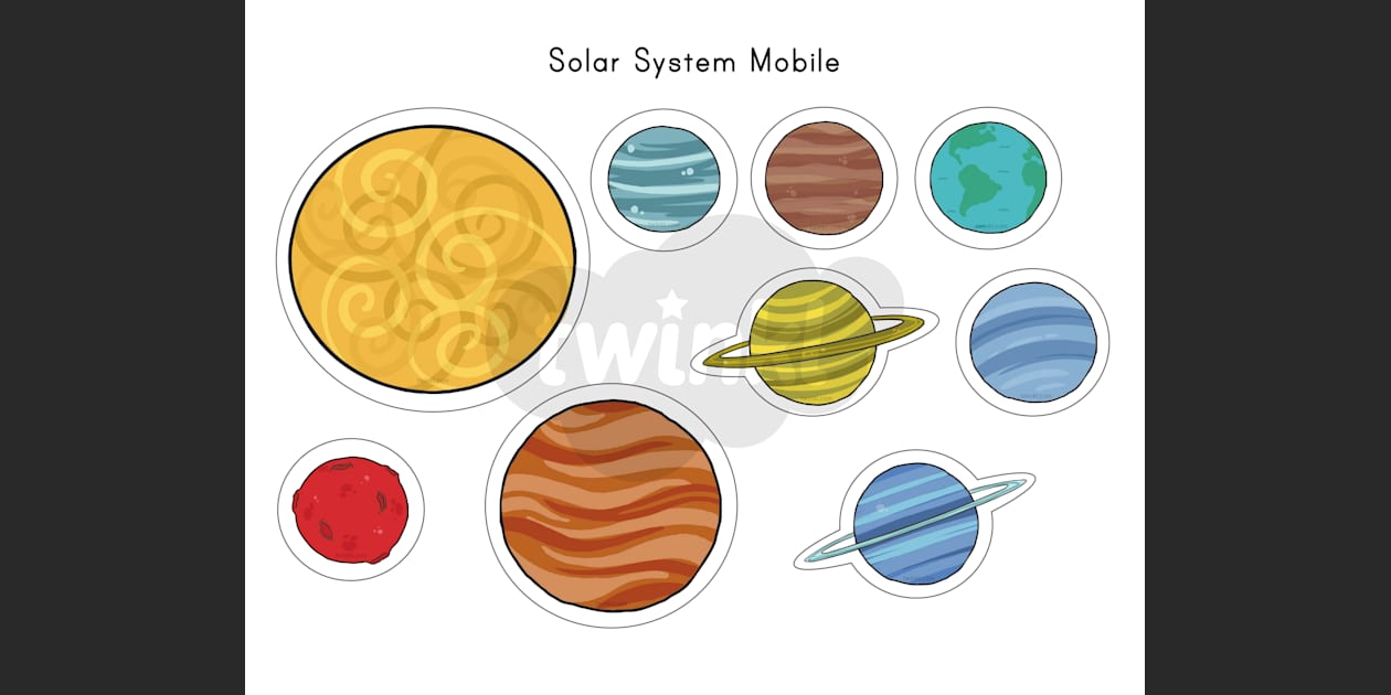 solar system mobile printable