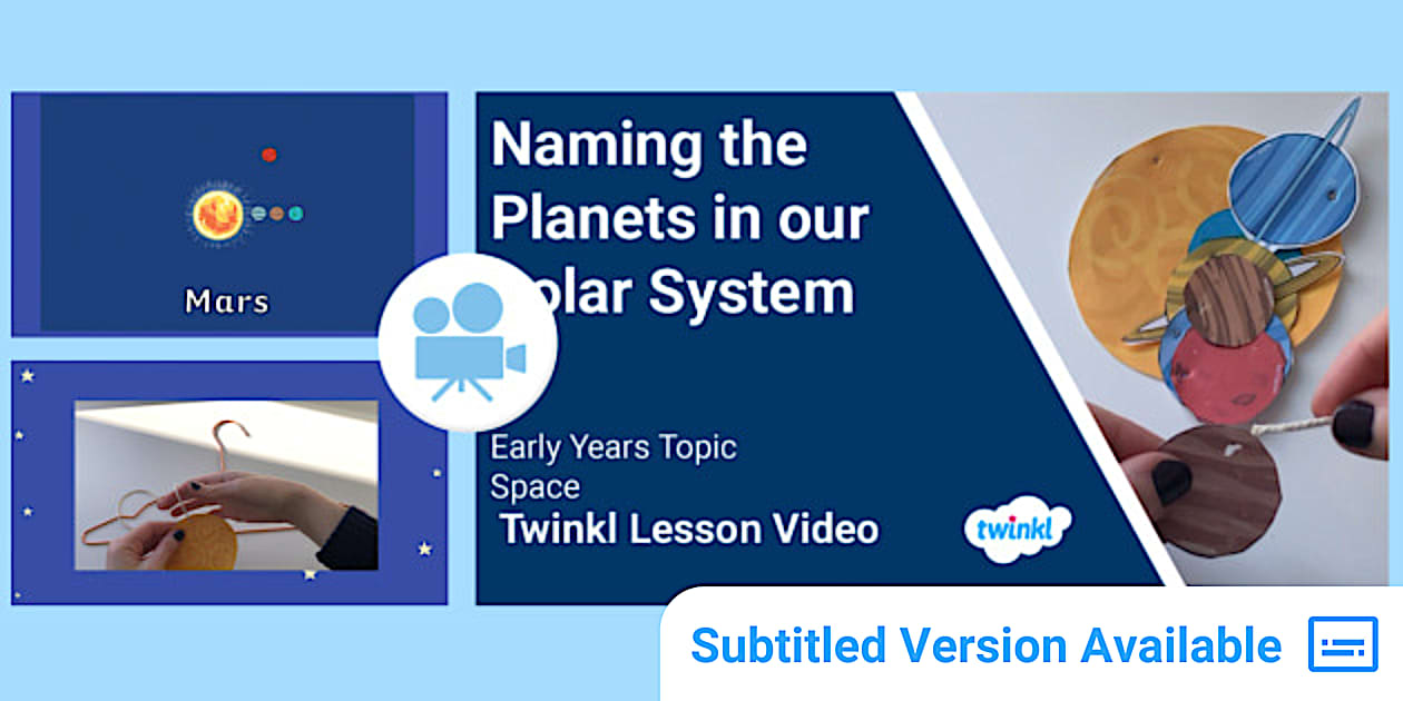 Planets in the Solar System | Early Years Space Video Lesson