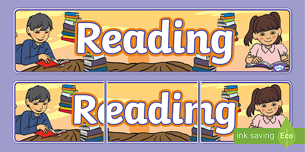 Sunset-Themed Reading Display Banner (Teacher-Made) - Twinkl