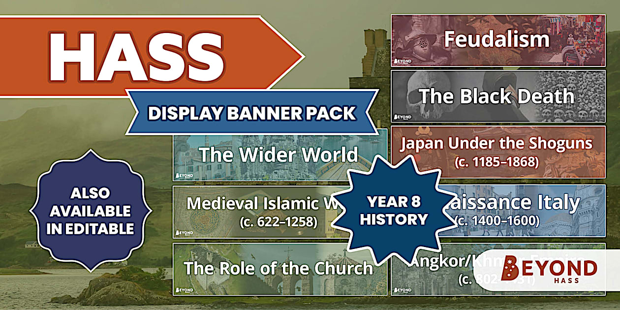 HASS (Year 8 History) Banners Pack