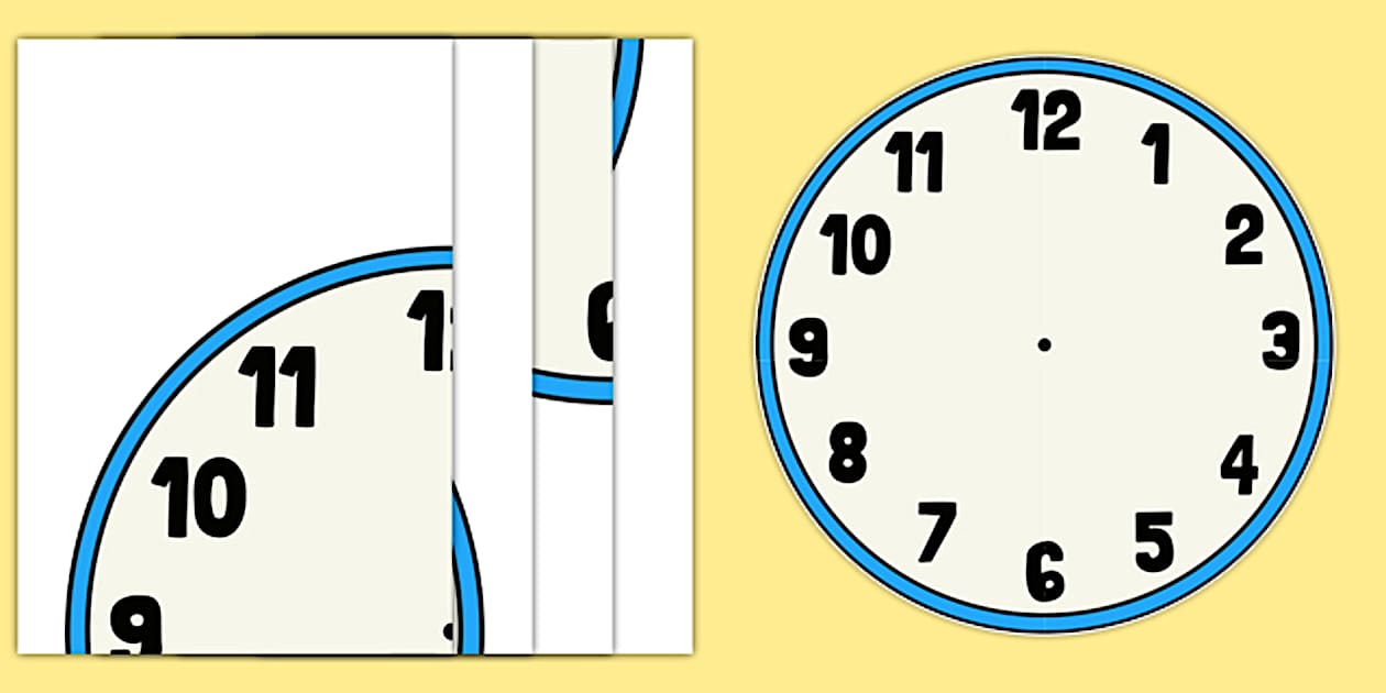 👉 Clock Features | Telling the Time | Clock Face For Display