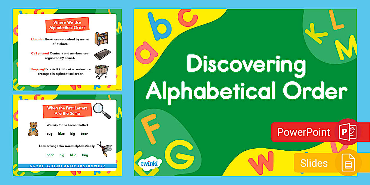 Rules for Alphabetizing | Teaching Resource | Twinkl USA