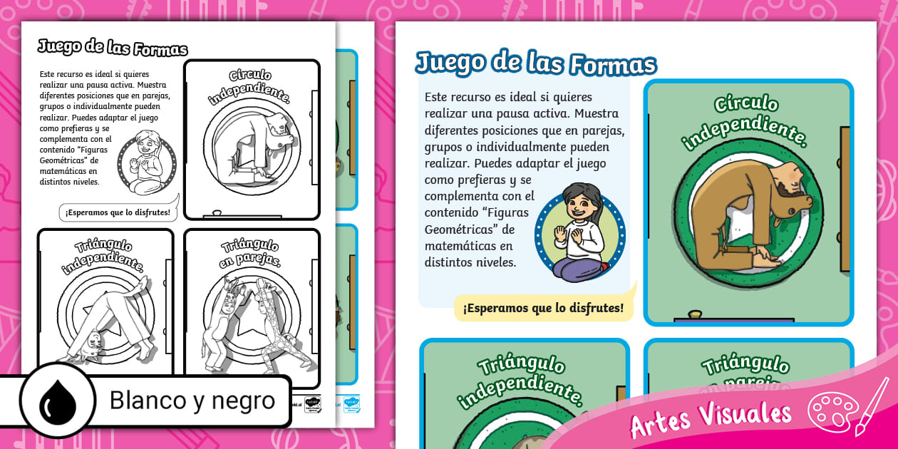 Tarjetas | Juego | Formas | (teacher made) - Twinkl