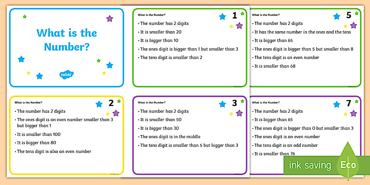Place Value 2-Digit Riddle Challenge Cards - Place Value Riddle Challenge