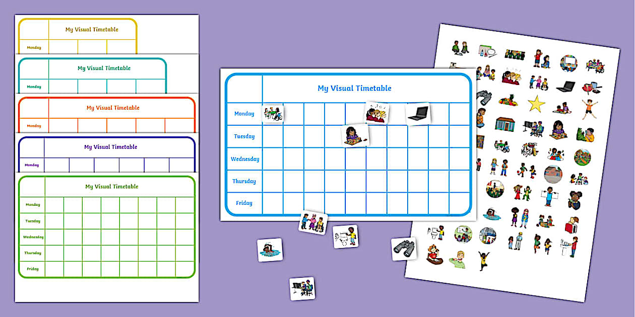 Editable Mini Nursery/Foundation Stage 1 Visual Timetable