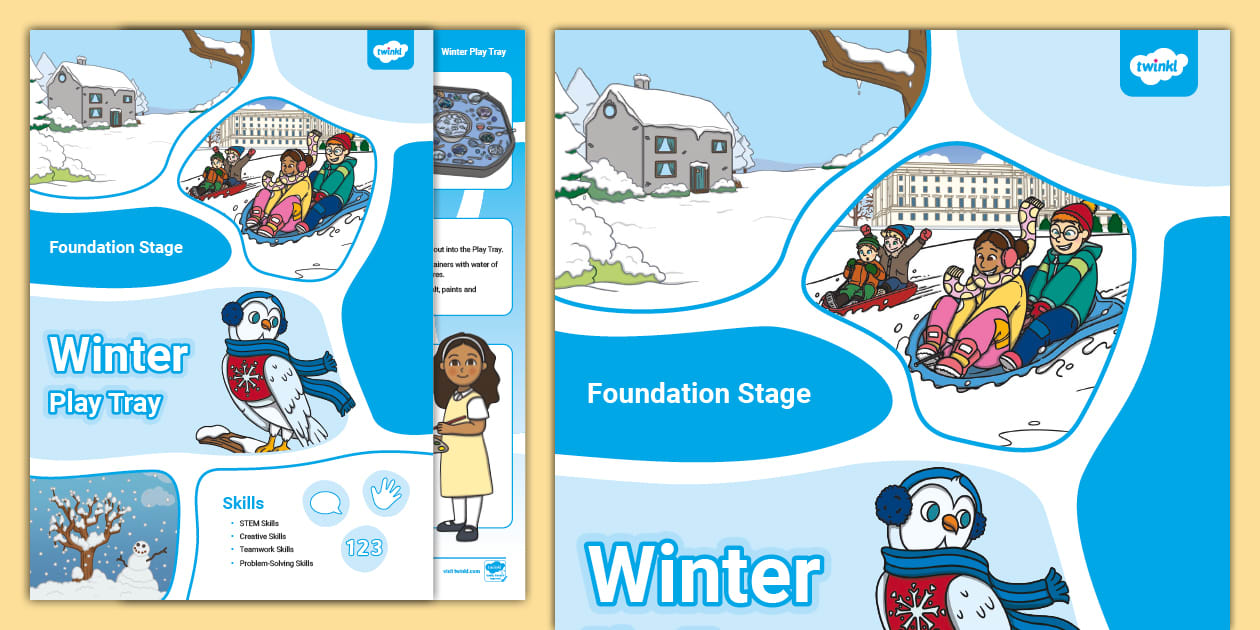 NI EYFS Foundation Stage Play Tray: Winter (teacher made)