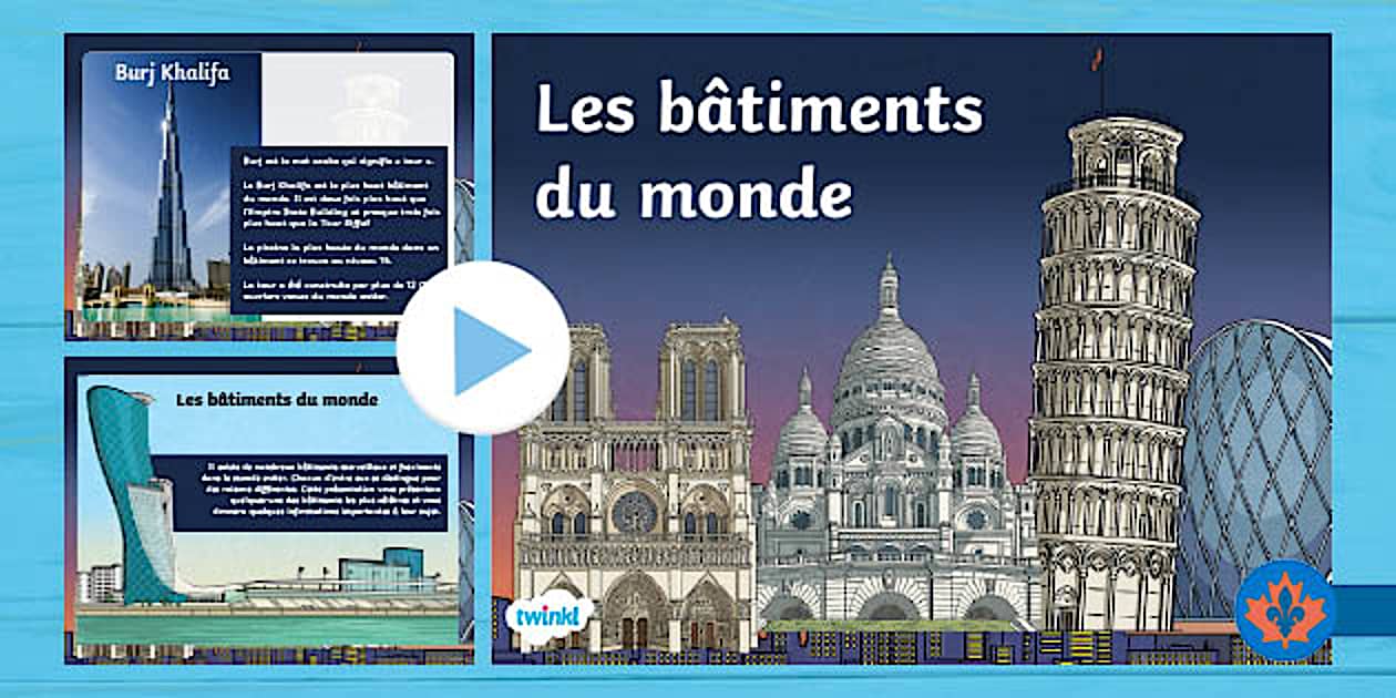 Buildings of the World PowerPoint French - Twinkl